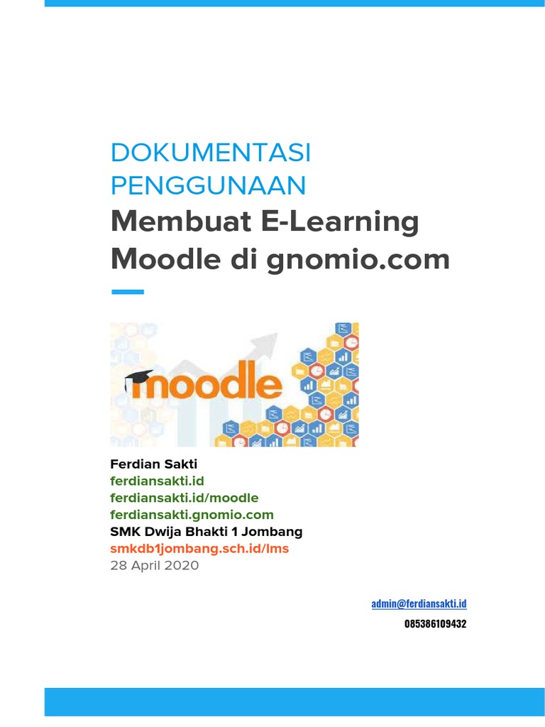 E-Learning Moodle di Gnomio.com | PDF | Bisnis | Komputer