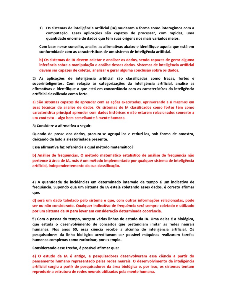 Introdução Inteligencia Artificial | PDF | Inteligência artificial ...