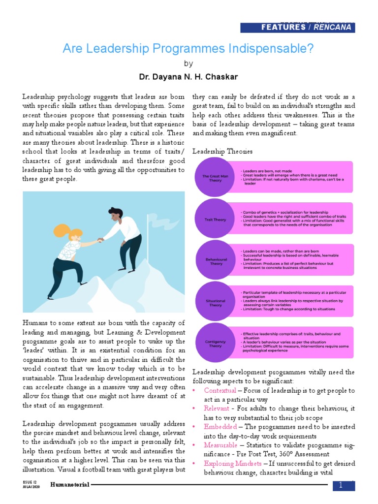 Are Leadership Programmes Indispensable? | PDF | Leadership | Applied ...
