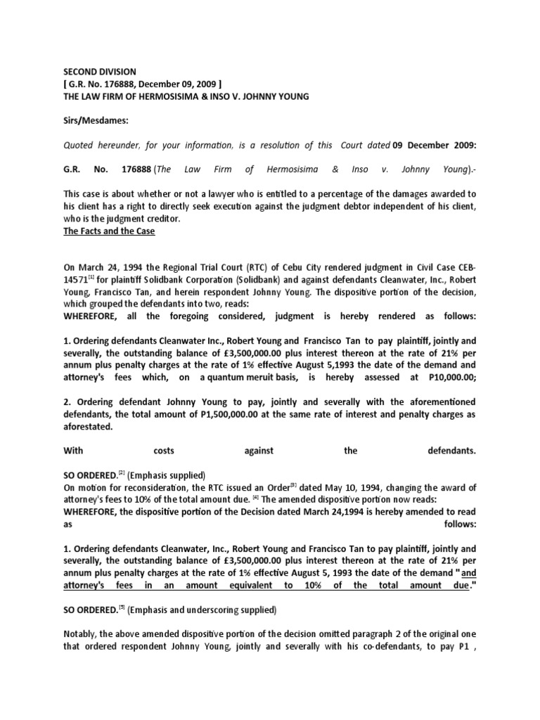 Quoted Hereunder, For Your Information, Is A Resolution of This Court ...