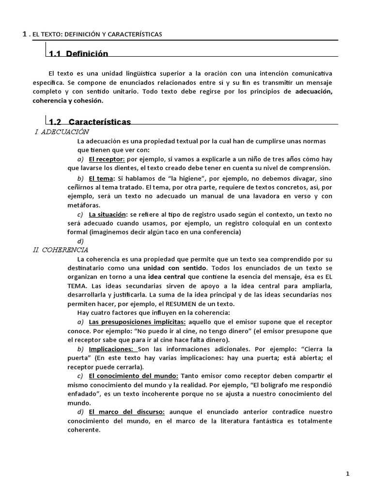 Tema 3 El Texto Coherencia y Cohesion | PDF | Narrativa | Verbo