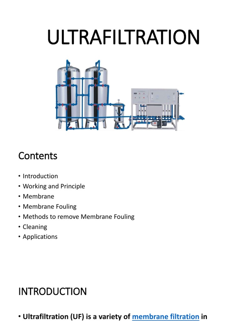 Ultrafiltration 180122173305 | PDF | Membrane | Industrial Processes