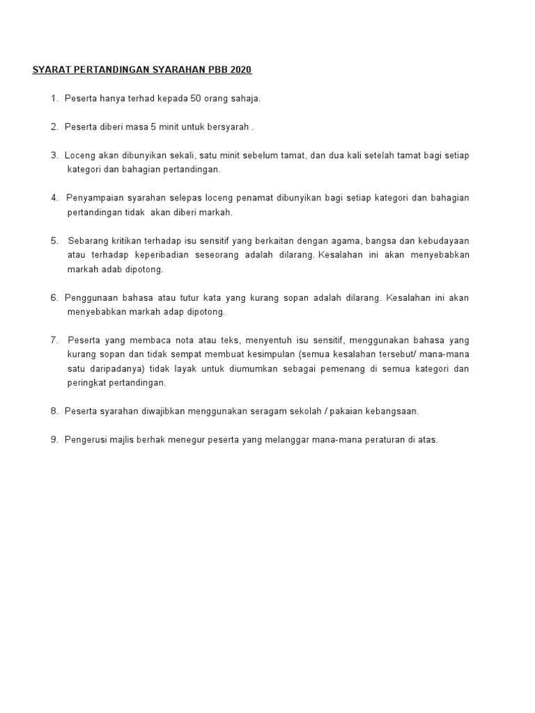 Syarat Syarahan | PDF