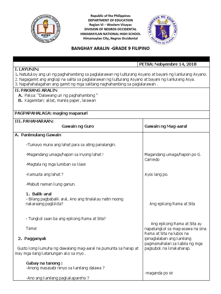 Dalawang Uri NG Paghahambing | PDF