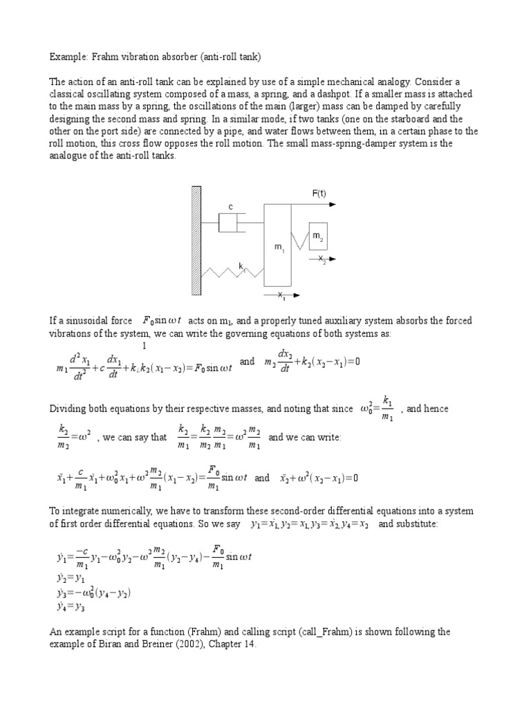 Anti Roll Tank | PDF | Physics | Mechanics