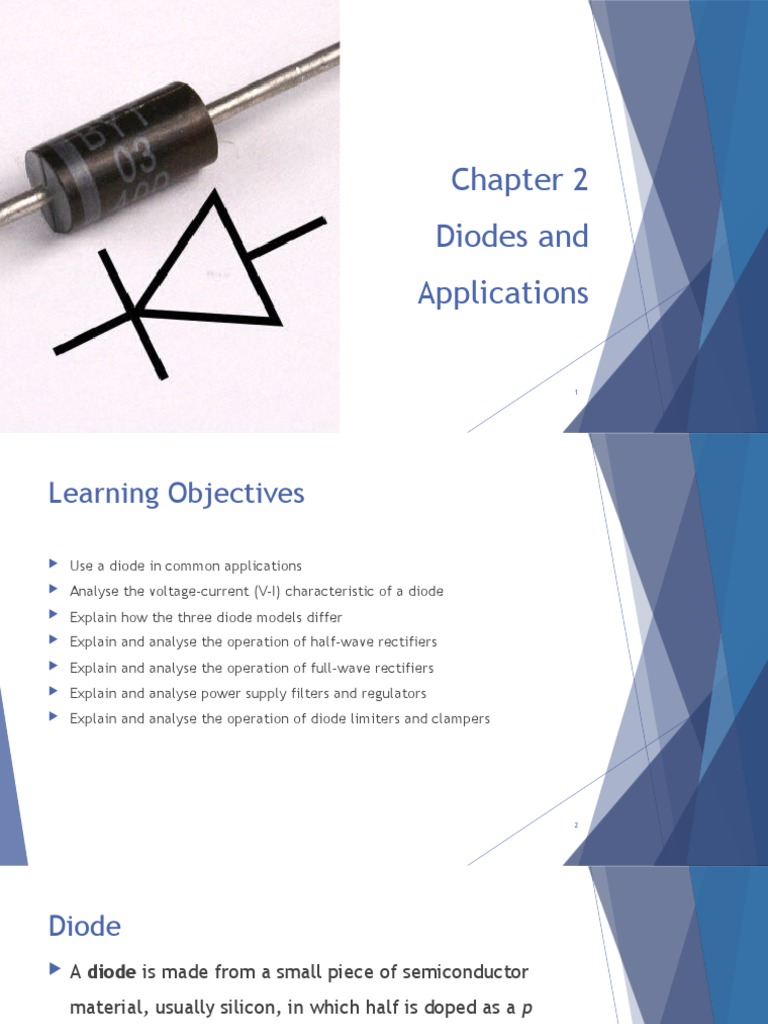 Chapter 2 - Diodes and Applications | PDF | Rectifier | Diode