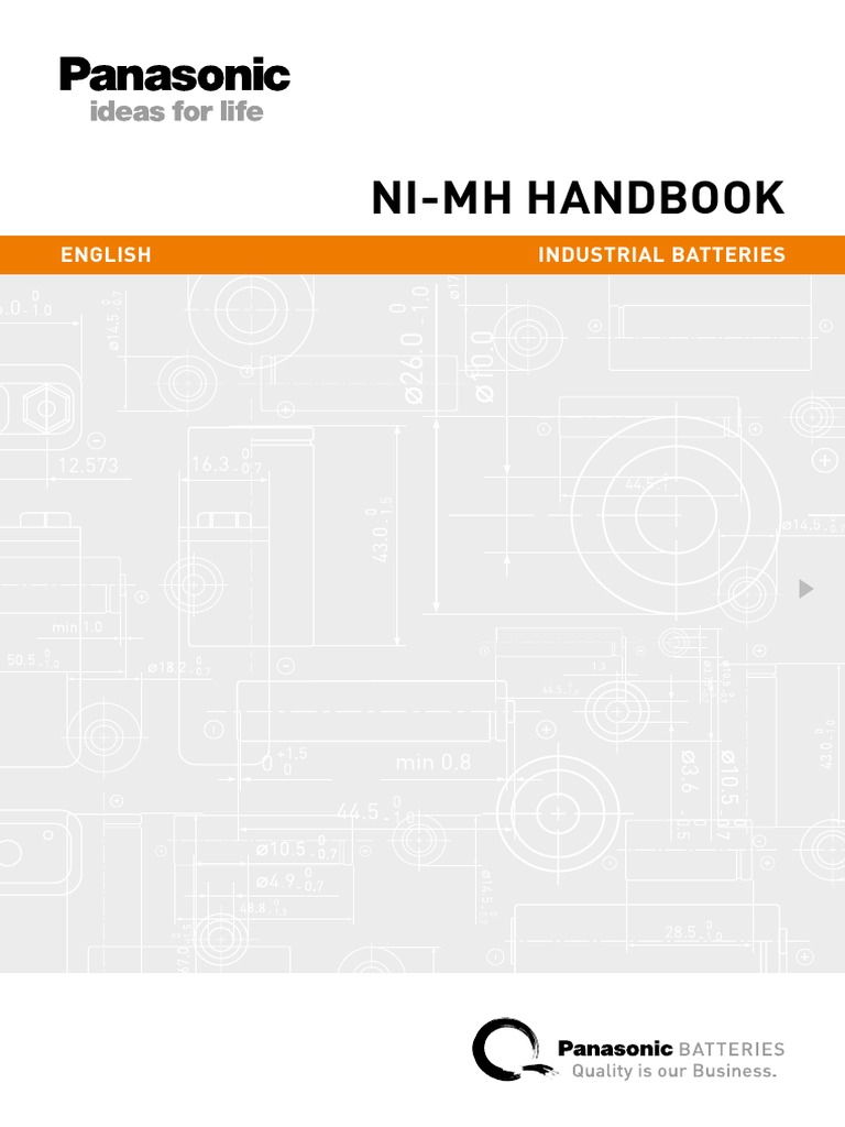 Ni-Mh Handbook: English Industrial Batteries | PDF | Rechargeable ...
