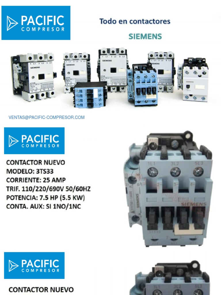 Contactores SIEMENS | PDF