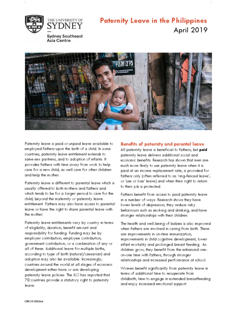 Paternity Leave in the Philippines: Overview | PDF | Parental Leave ...