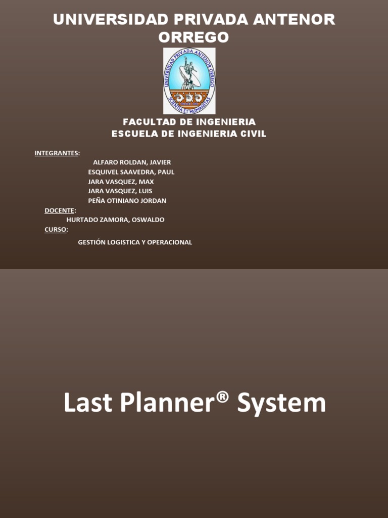 Last Planner System | PDF | Planificación | Programación de computadoras