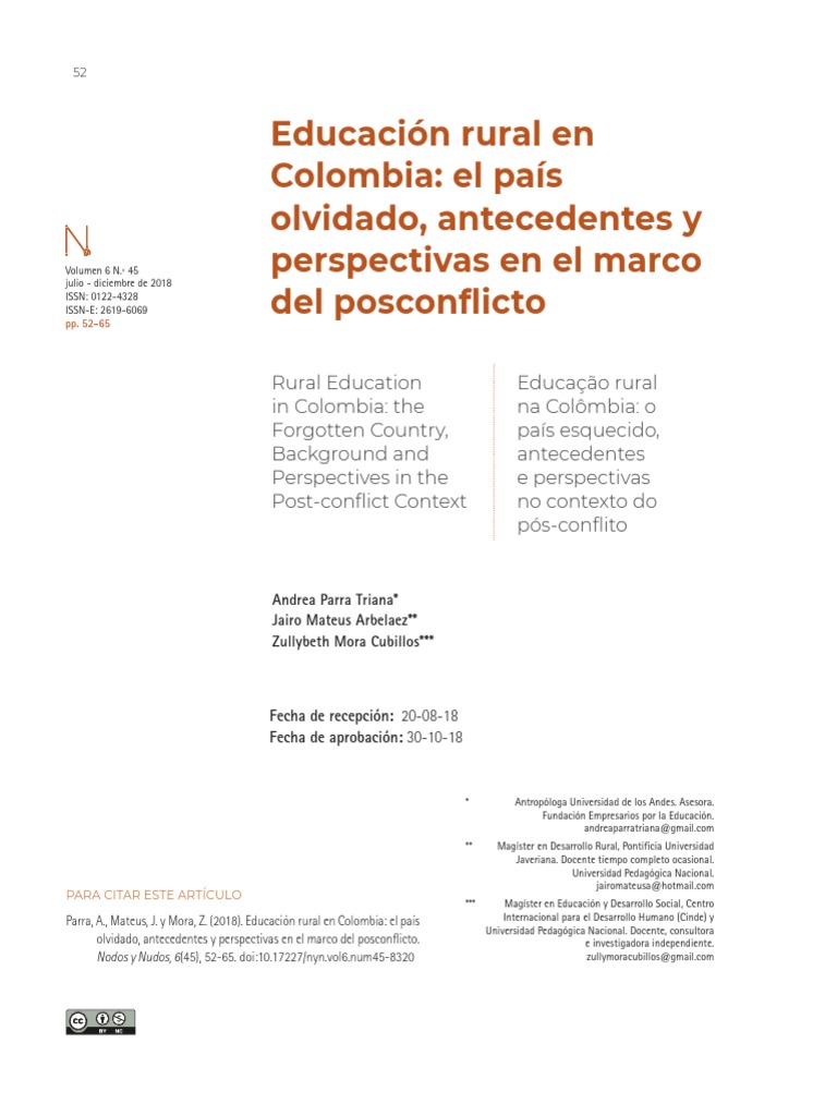 Educación Rural en Colombia | PDF | Educación primaria | Evaluación
