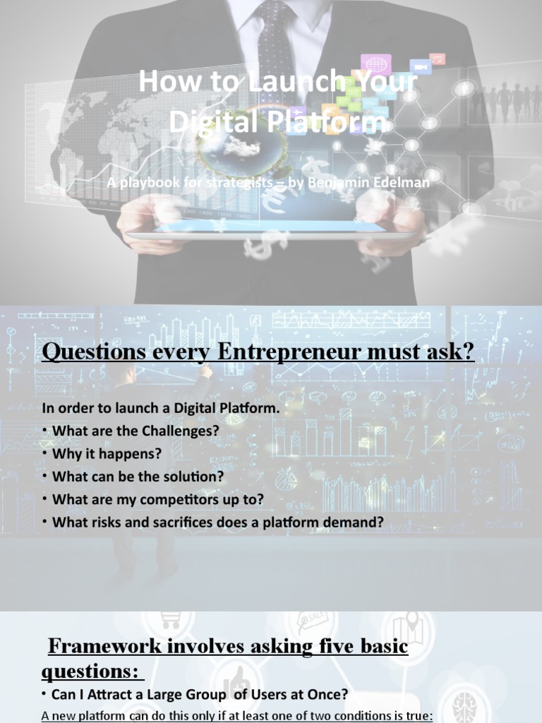 Launching Your Digital Platform Playbook | PDF