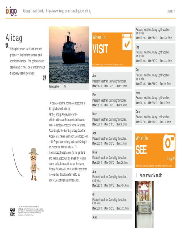 Visit: Alibag | PDF | Beach | Menu