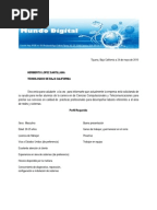 MODELO DE SOLICITUD DE PRACTICA PREPROFESIONAL