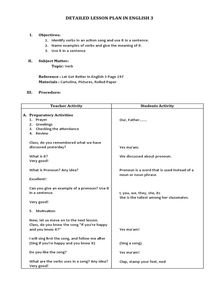 LP Sample | PDF | Pronoun | English Language
