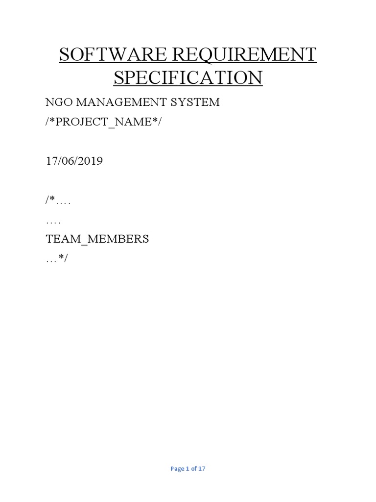 Software Requirement Specification | PDF | Websites | World Wide Web