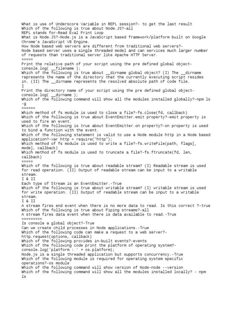 Nodejs TCS Fresco Play | PDF | System Software | Software Development