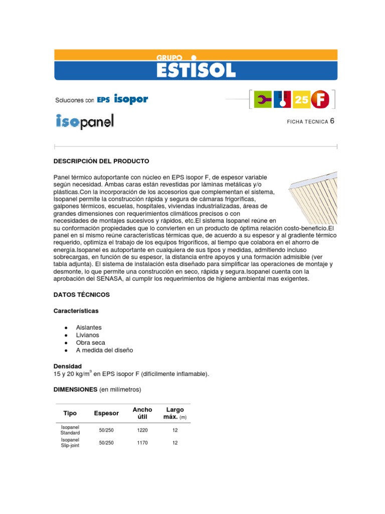 Iso Panel | PDF | Aislamiento térmico | Aluminio