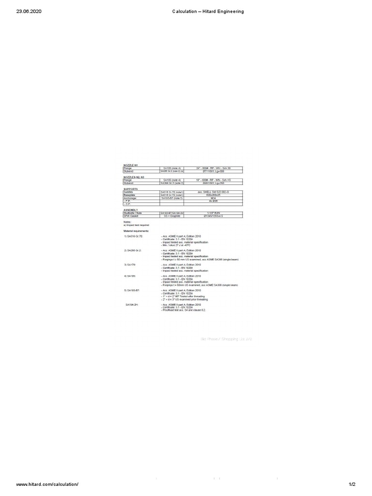 Calculation - HTRI SHOPPING LIST2 PDF | PDF | Mechanical Engineering ...