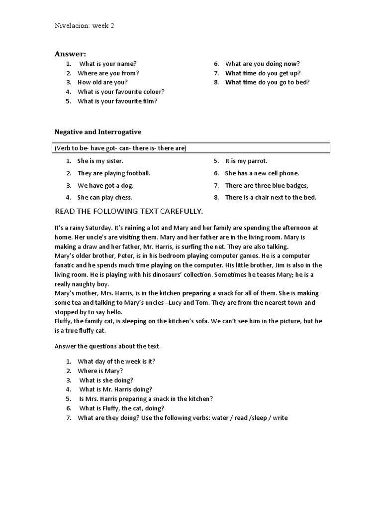 Answer:: Read The Following Text Carefully | PDF | Language Arts ...
