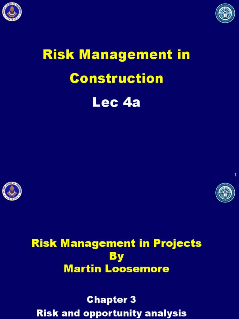 Lec RMC - 4a | PDF | Quantitative Research | Risk