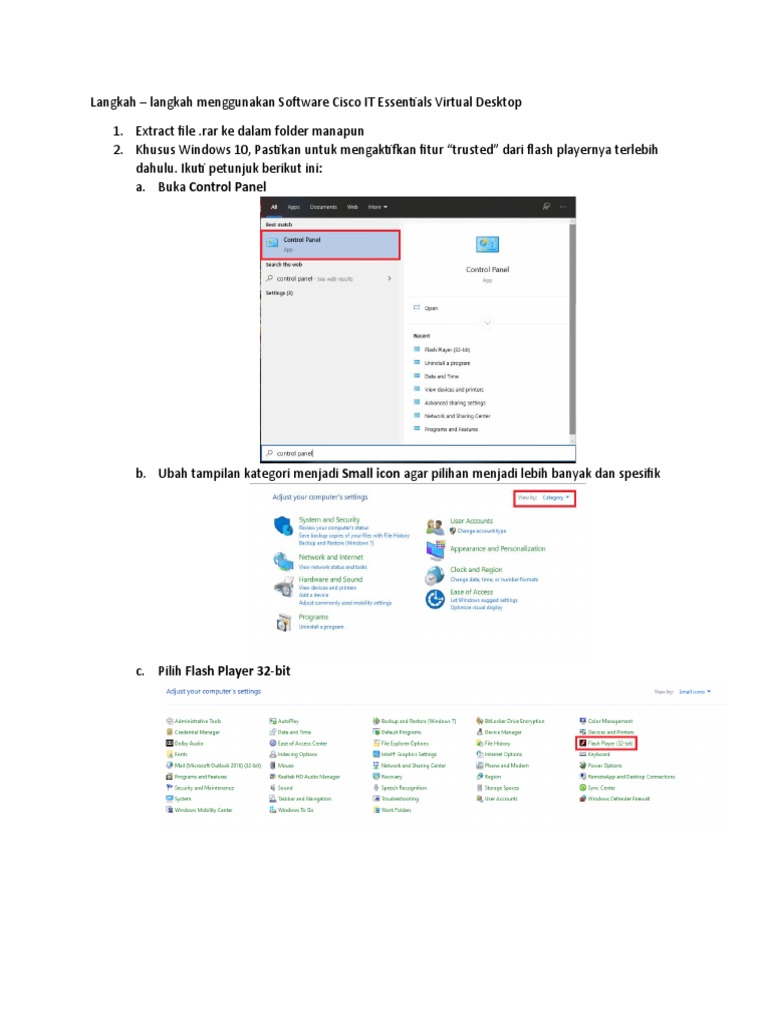 (Windows) Cara Menginstall Cisco IT Essential Virtual Desktop | PDF