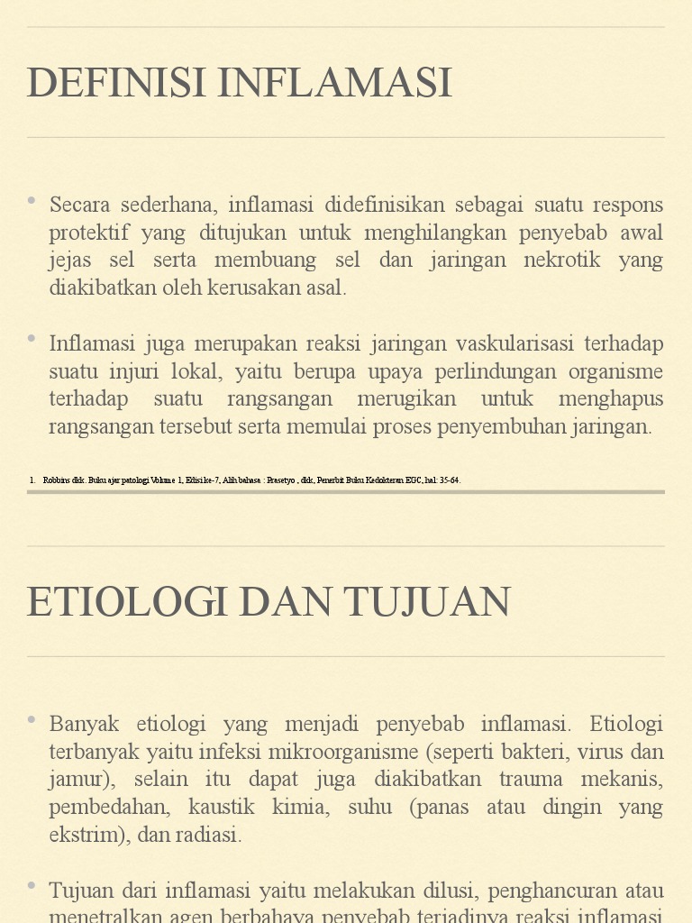 Definisi dan Klasifikasi Inflamasi | PDF