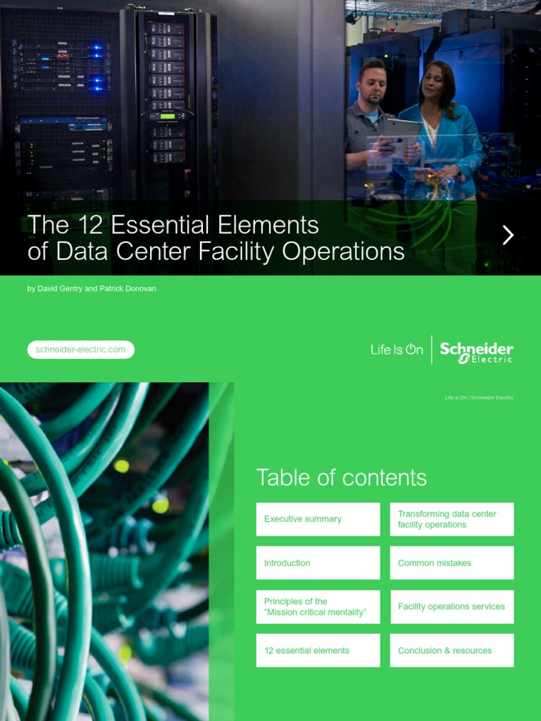 The 12 Essential Elements of Data Center Facility Operations | PDF ...