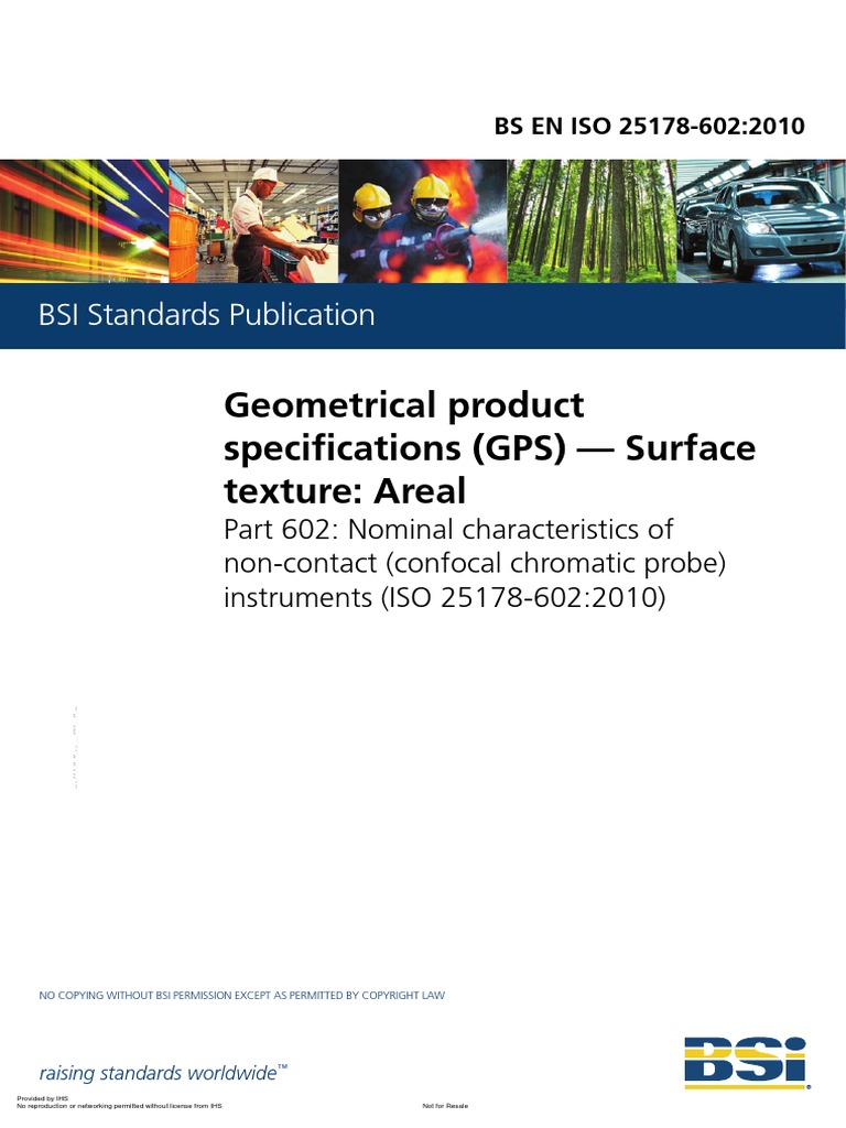 BS en Iso 25178-602-2010 PDF | PDF | Observational Error | Optics