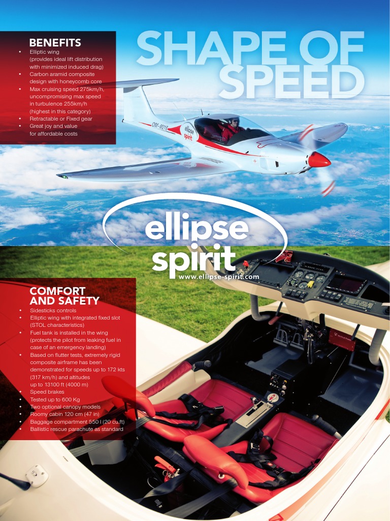 Ellipse Spirit Specifications | PDF | Wing Configurations | Aviation