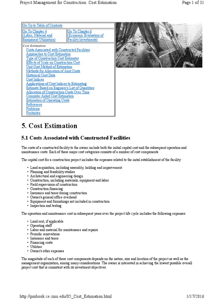 Home Construction Cost Estimation Guide | PDF | Production Function ...