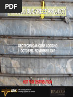 SRK Oriented Core Rock Logging Manual For Timok Gold | PDF | Fault (Geology) | Geology