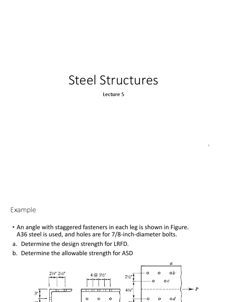 Steel Structures-Lecture 5 PDF | PDF | Fracture | Strength Of Materials