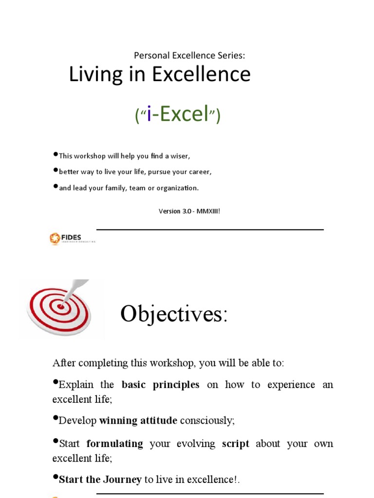 Living in Excellence | PDF | Mind | Learning