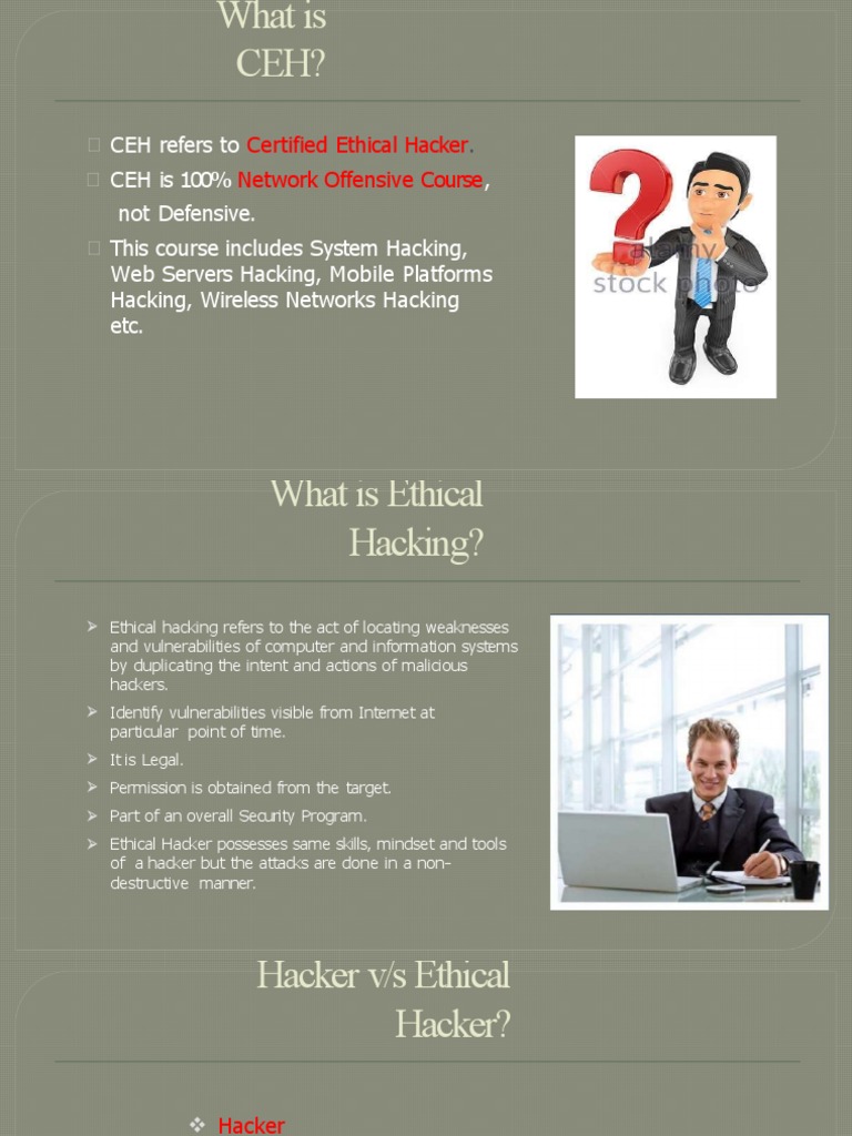 Whatisceh 171210101724 | PDF | Security Hacker | White Hat (Computer ...