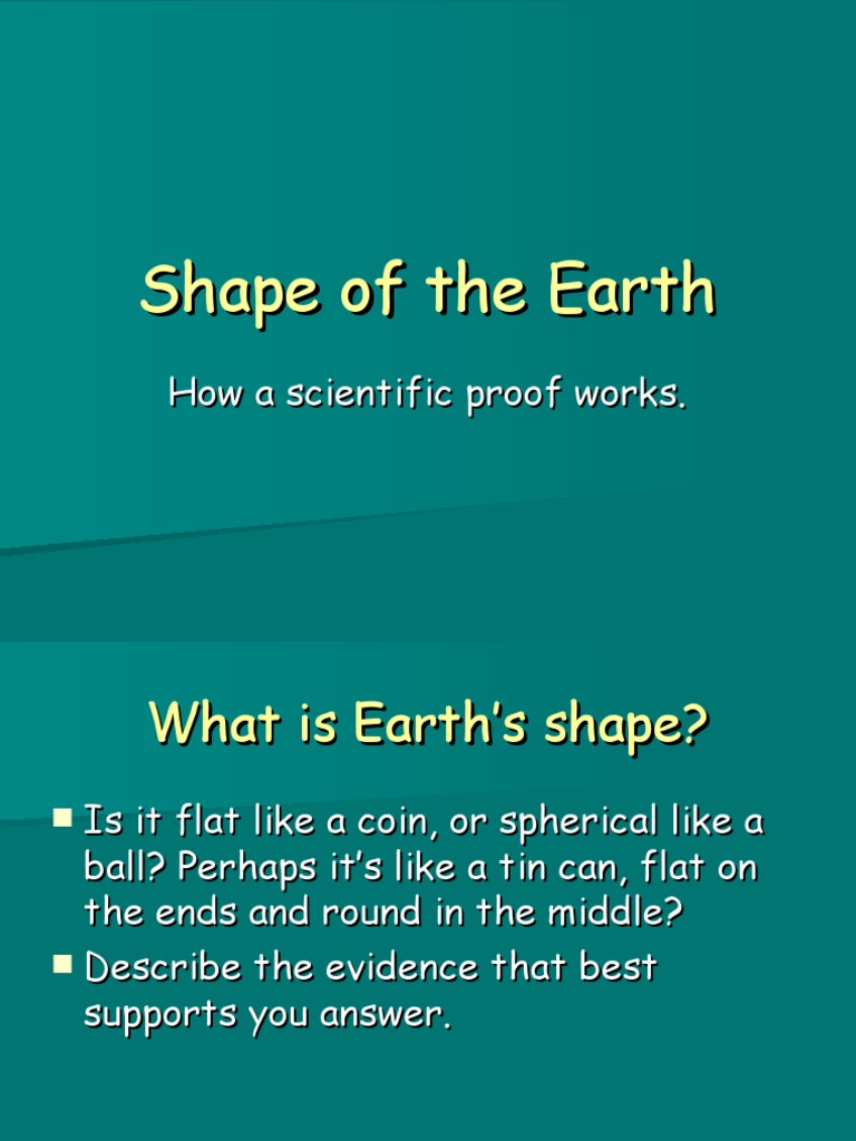 Shape of the Earth: Evidence for a Spherical Shape | PDF | Sphere | Earth