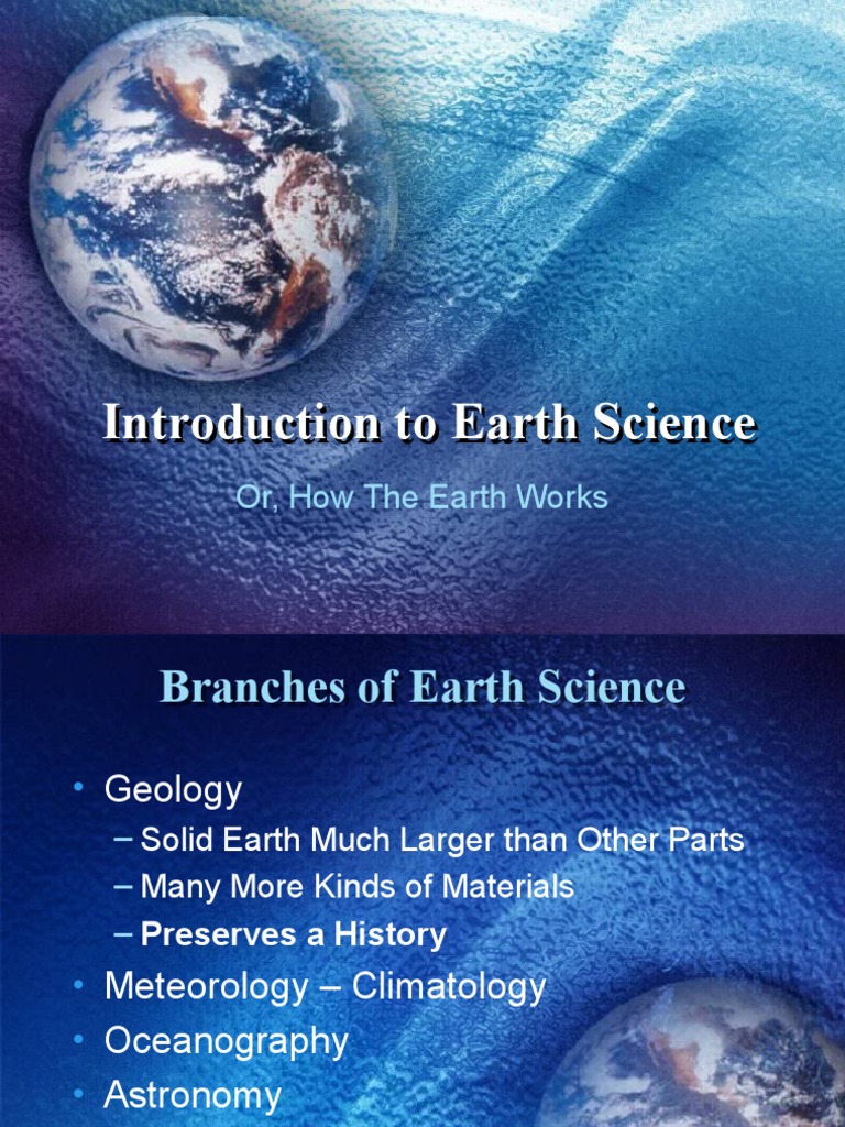 1 Intro To Earthscience | PDF | Atmospheric Circulation | Earth
