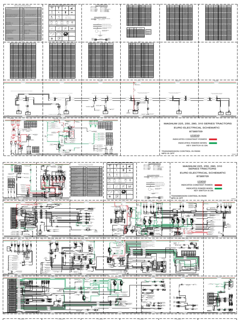MAGNUM 225, 250, 280, 310 SERIES TRACTORS Euro Electrical Schematic ...