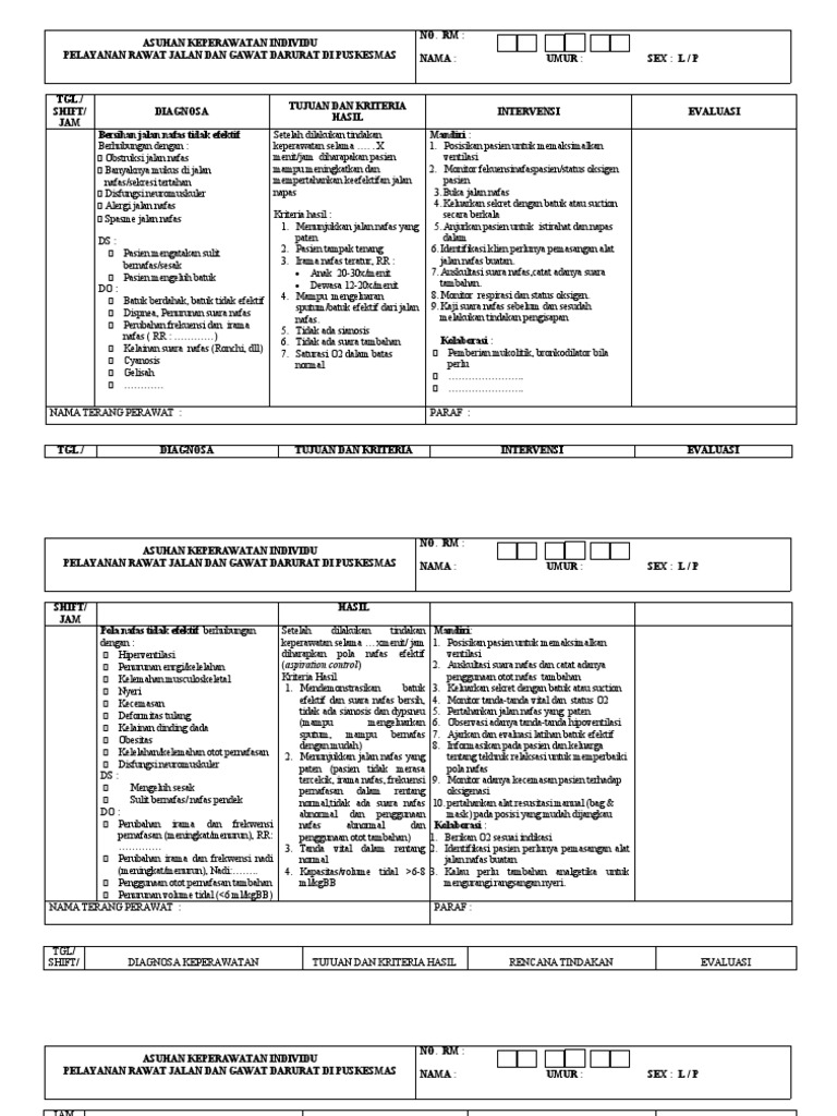 Askep Igd Puskesmas Berdasarkan Nanda | PDF