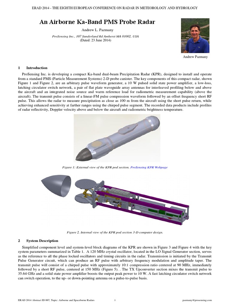 An Airborne Ka-Band PMS Probe Radar | PDF | Radar | Bandwidth (Signal ...