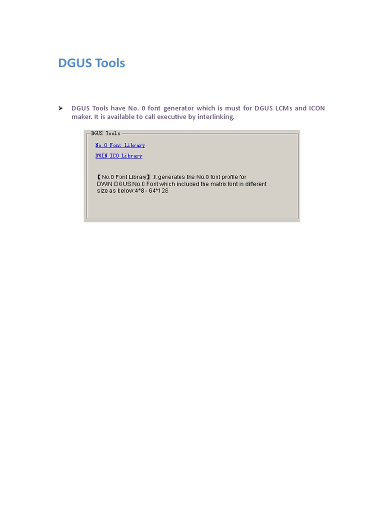 DGUSTools | PDF