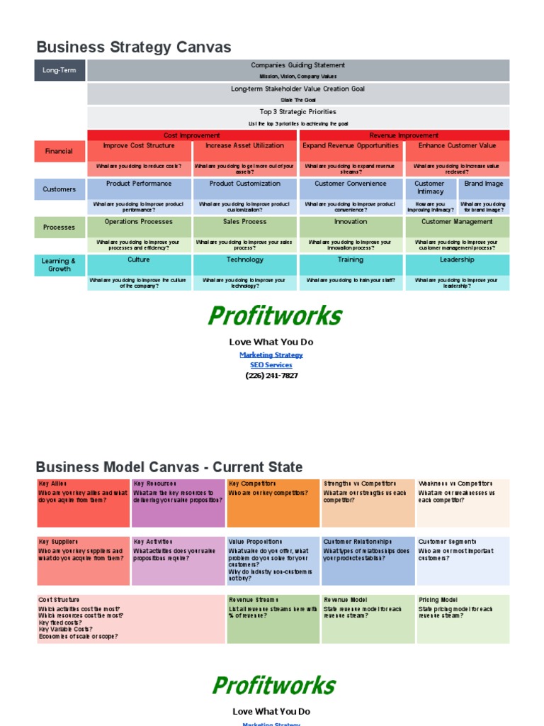 Strategy Canvas PDF | PDF | Marketing Strategy | Marketing