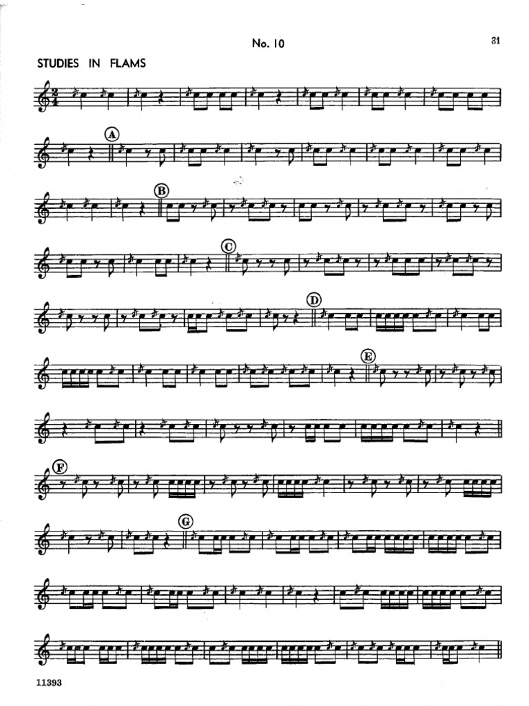 PODEMSKI S-Snare Drumm Method Lesson 10 | PDF