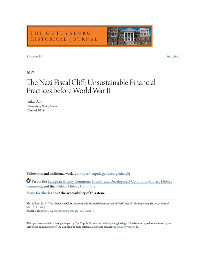 The Nazi Fiscal Cliff | PDF | Nazi Germany | Reichsmark