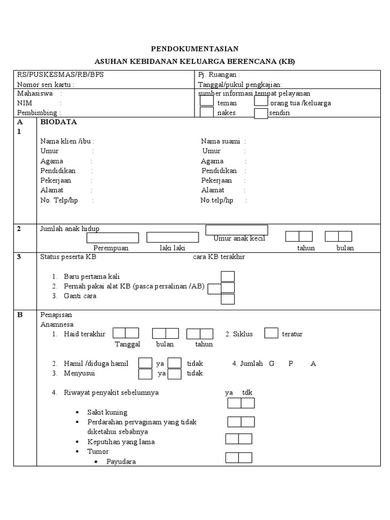 Format Askeb KB | PDF