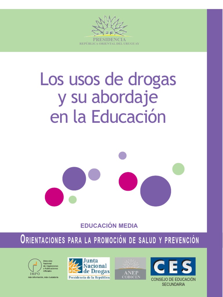 Manual Uso Drogas - Secundaria | PDF | Drogas | Maestros