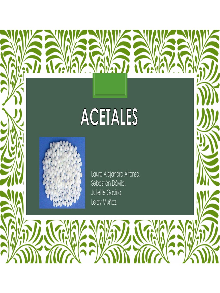Acetales (1 | PDF | Polímeros | Ciencia de los materiales