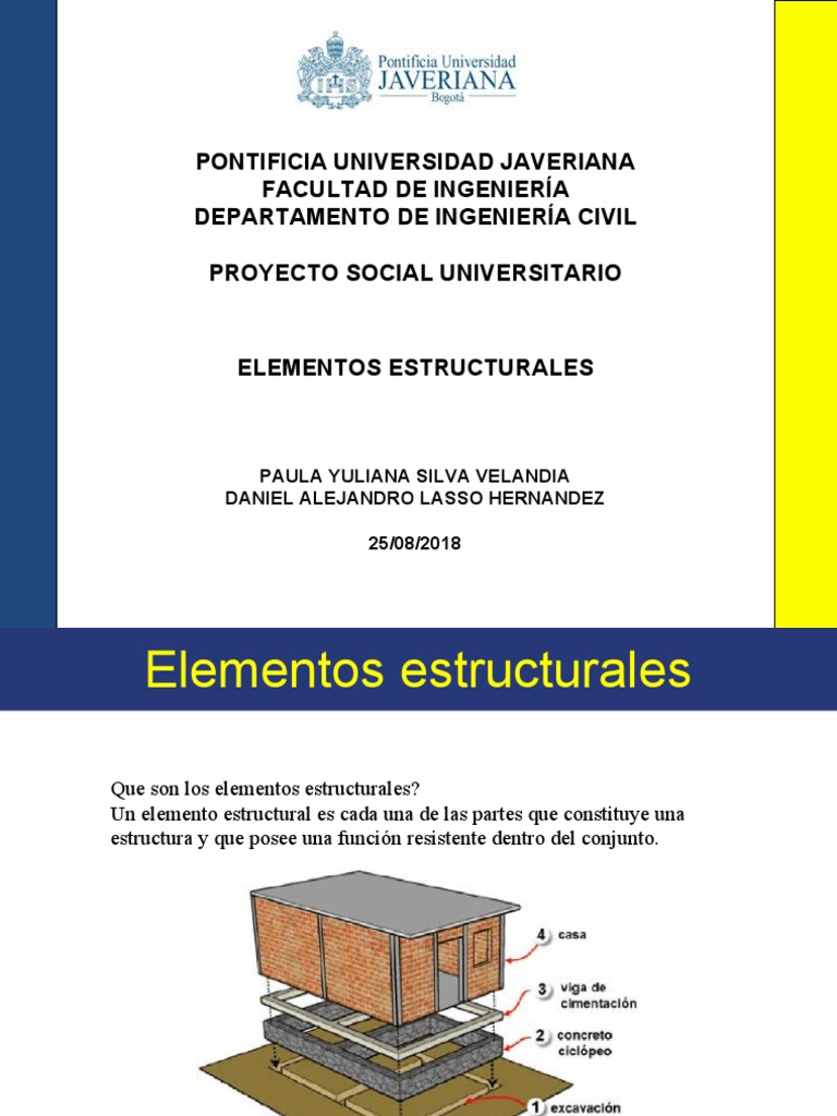 Elementos Estructurales | PDF | Ingeniero civil | Ingeniería estructural