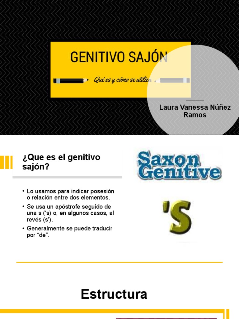 Uso del Genitivo Sajón en Inglés | PDF | Tipología Lingüística ...