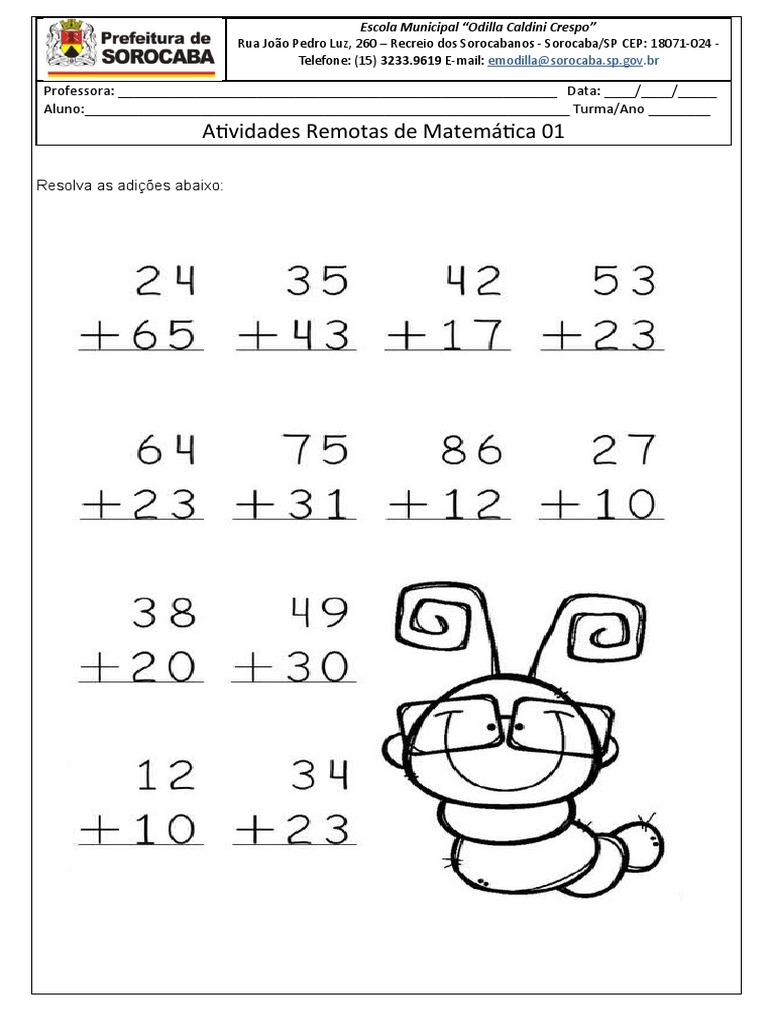 Atividades Remotas 3 Ano Matematica | PDF